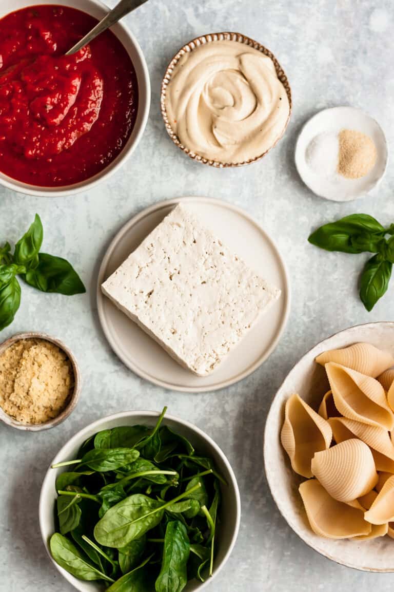 Vegan Stuffed Shells with Tofu Ricotta - Hummusapien
