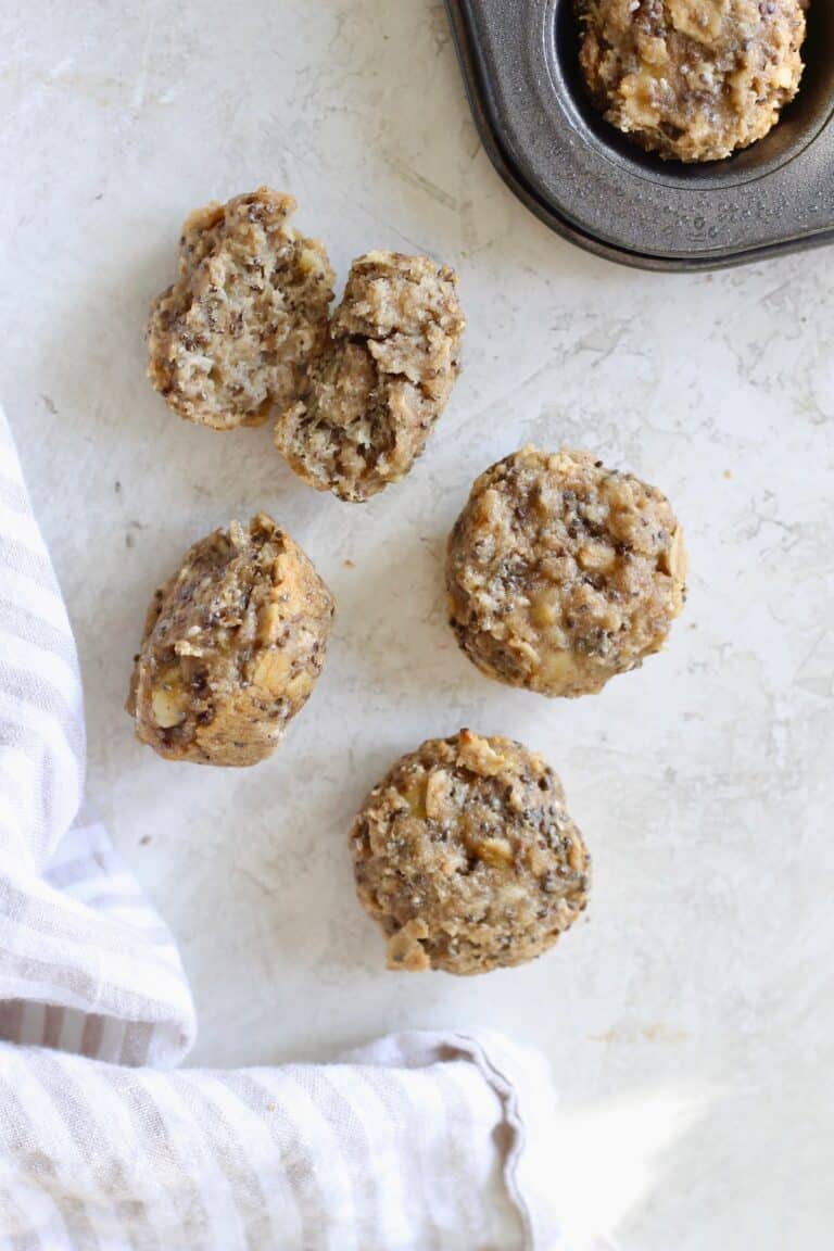 Baby Banana Oat Muffins (Nut Free + Iron-Rich!) - Hummusapien