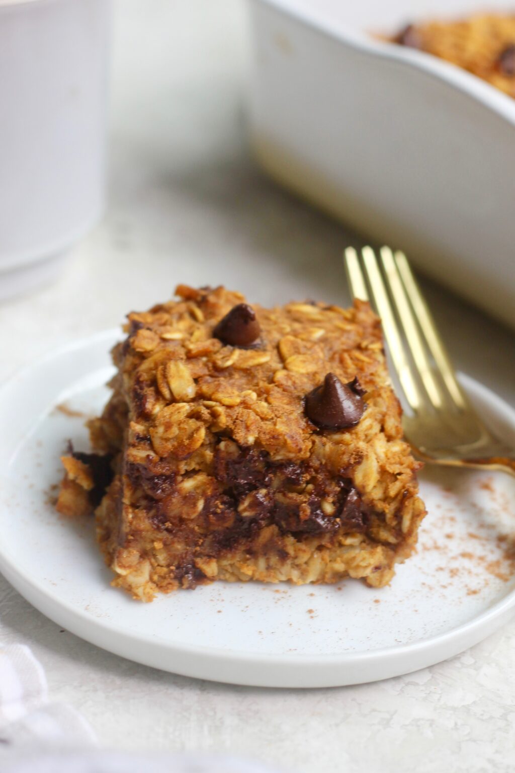 Healthy Pumpkin Baked Oatmeal (1-Bowl!)- Hummusapien